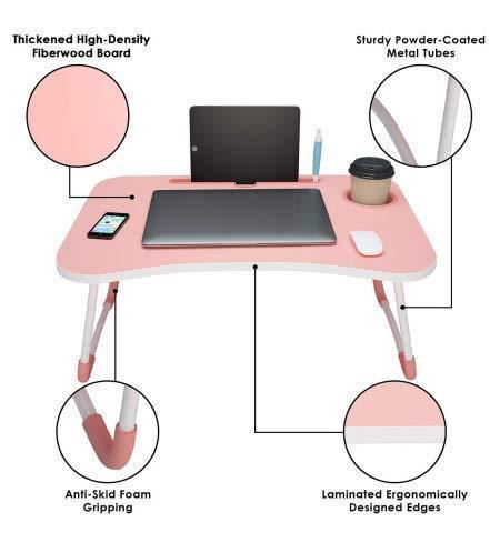Multipurpose Foldable Laptop Table with Cup Holder